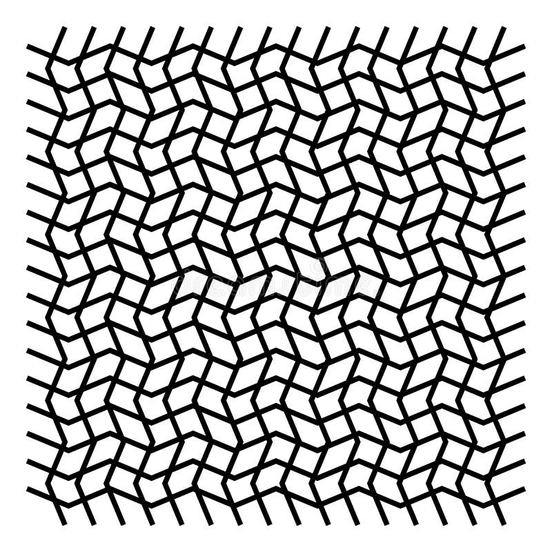 Wavy, Zig Zag, Criss Cross Grid Pattern Stock Vector - Illustration of ...