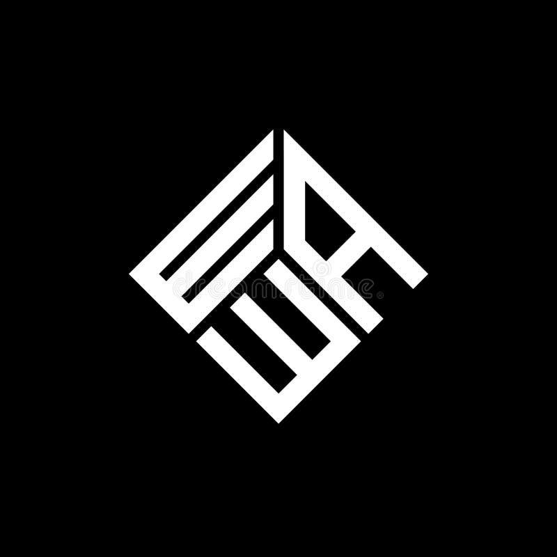 WAW Letter Logo Design on Black Background. WAW Creative Initials ...