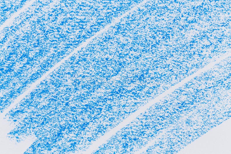 Wax Crayon Hand Drawing Blue Background Stock Image - Image of sketch ...
