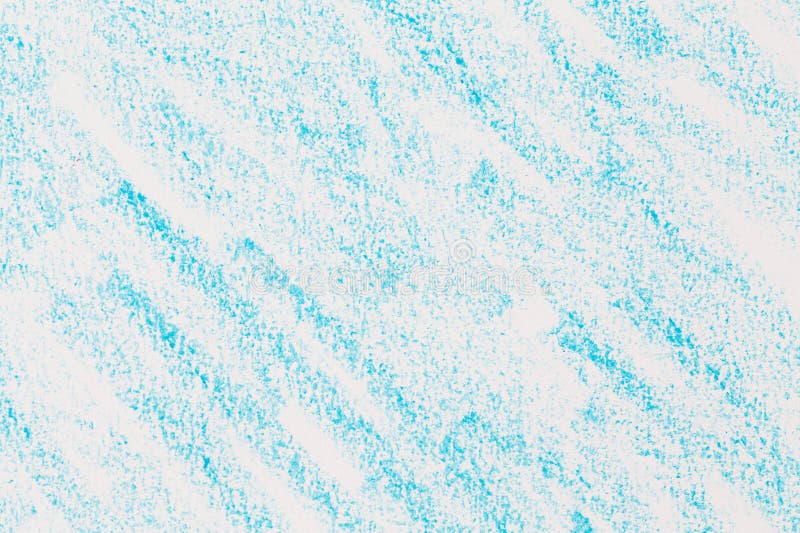 Wax Crayon Hand Drawing Blue Background Stock Photo - Image of pastel ...