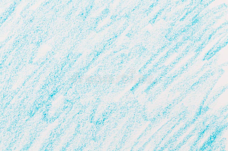 Wax Crayon Hand Drawing Blue Background Stock Illustration ...