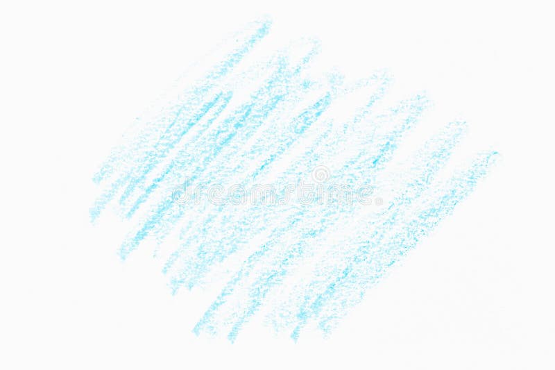 Wax Crayon Hand Drawing Blue Background Stock Photo - Image of creative ...