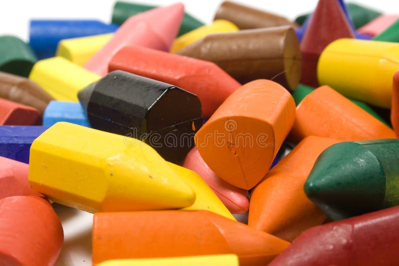 Wax crayons stock photo. Image of brown, pink, group, crayons - 8155024