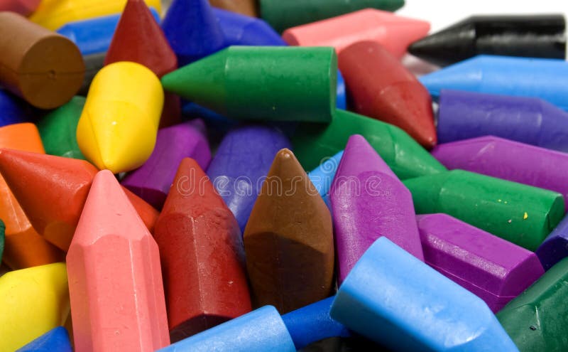 Wax crayons stock photo. Image of violet, group, crayons - 8155784