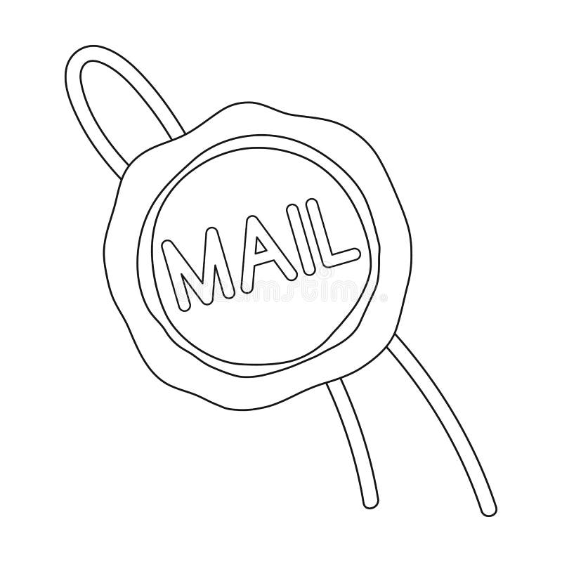 Wax Seal Outline Stock Illustrations – 713 Wax Seal Outline Stock ...