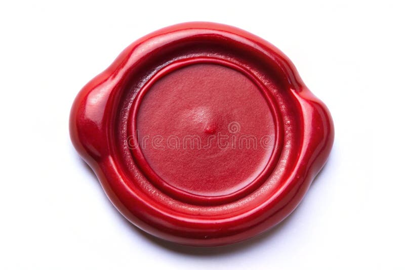 Wax Seal or Signet Isolated Red Stock Illustration - Illustration of ...