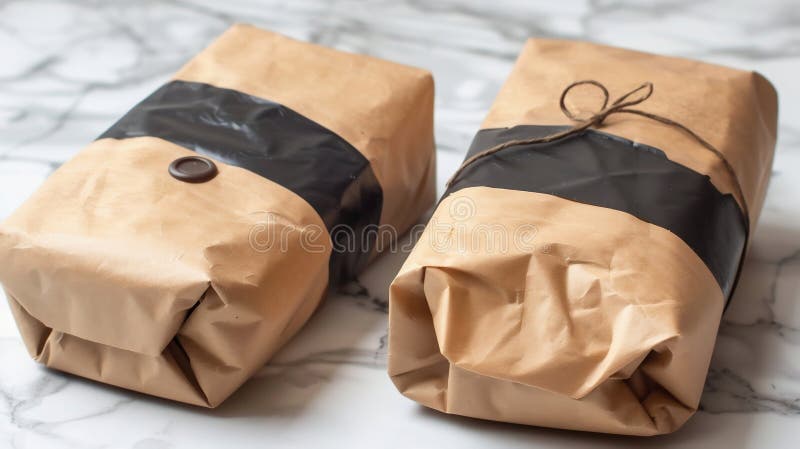 Wax Seal Stamp on Paper Wrap Packaging Parcel Box Stock Photo - Image ...