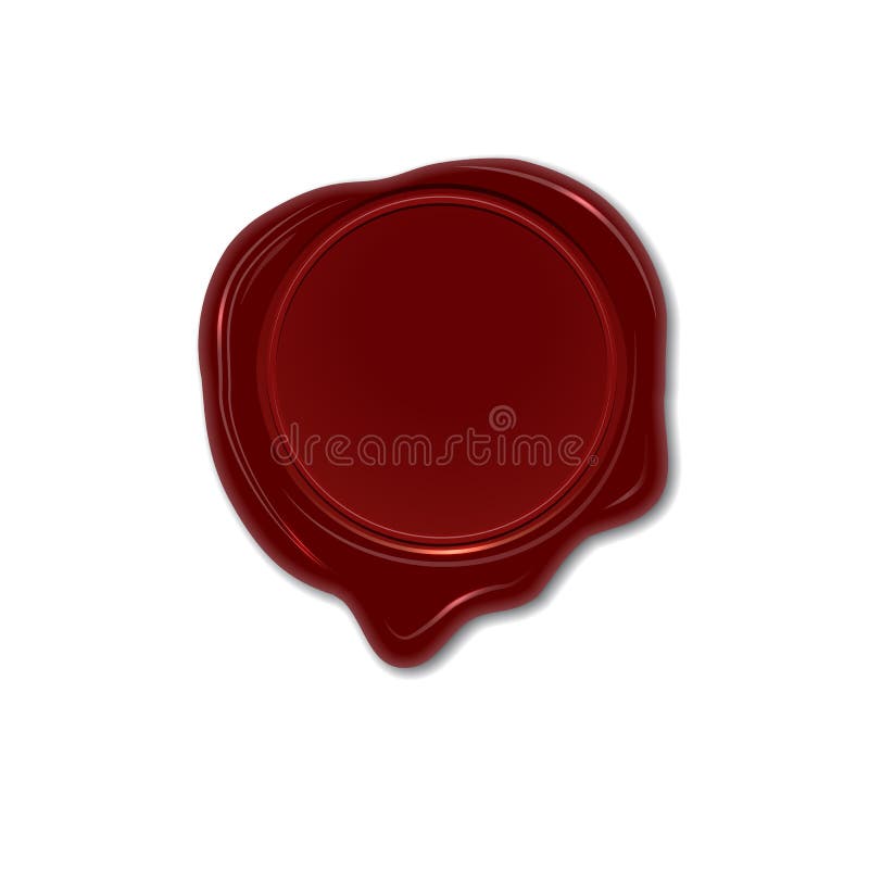 Wax Seal. Vector Design Element. Isolated Wax Stamp. Stock Vector ...