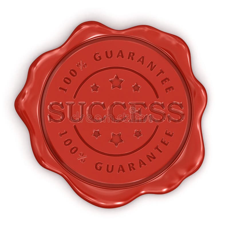 Wax Stamp Success (clipping Path Included) Stock Illustration ...
