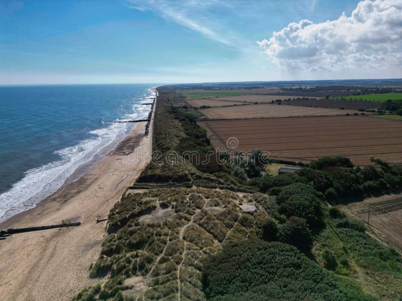 Waxham in Norfolk Aerial View of the Coast Editorial Stock Photo ...