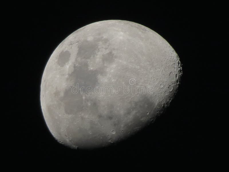 Waxing moon phase stock photo. Image of celestial, isolated - 3325278