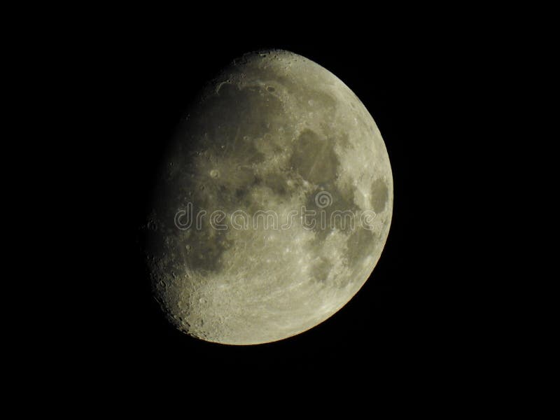 Waxing Moon in july 2023 stock photo. Image of waxing - 287969972