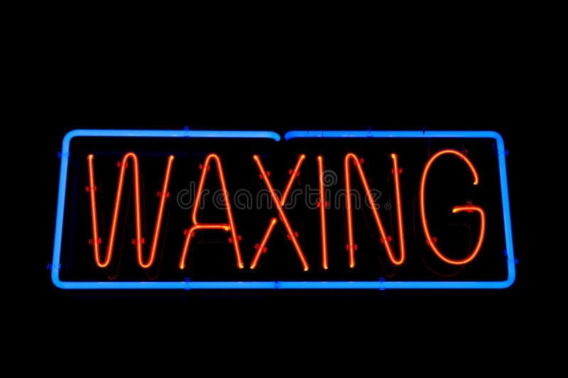 Wax Neon Sign stock image. Image of underarm, sign, barber - 912053