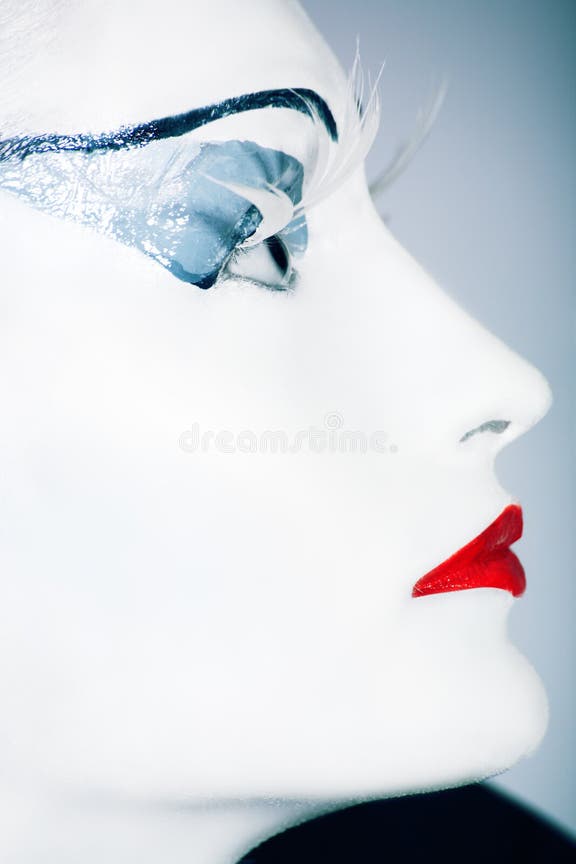 Waxy face stock photo. Image of actress, beauty, cosmetics - 9369556