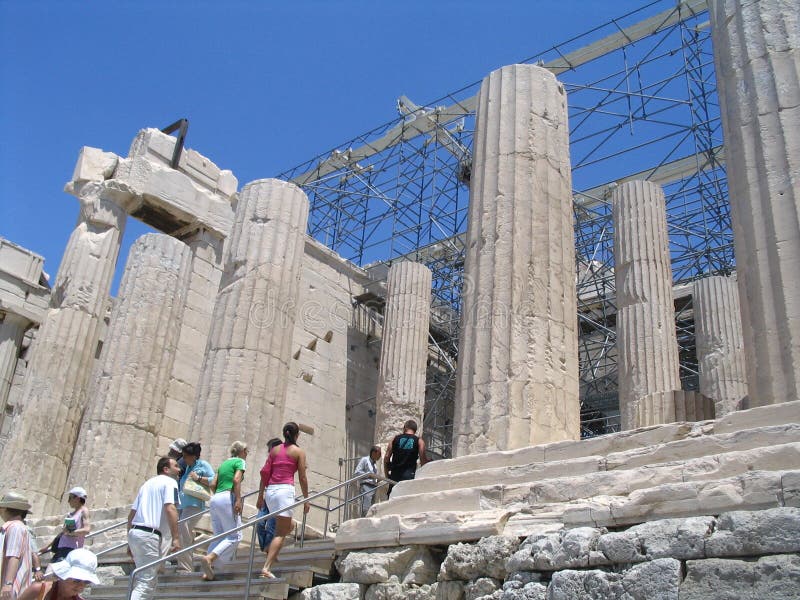 Way in acropolis editorial stock photo. Image of athens - 718563