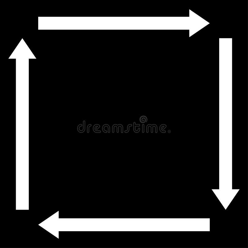 4-way Arrows, Pointers, Cursors Shapes Stock Vector - Illustration of ...