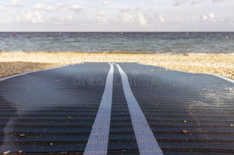 Way on the Beach To the Shore Stock Image - Image of sunny, ocean ...