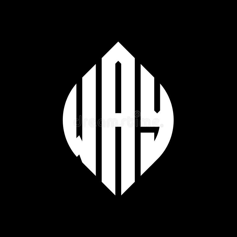 WAY Circle Letter Logo Design with Circle and Ellipse Shape. WAY ...