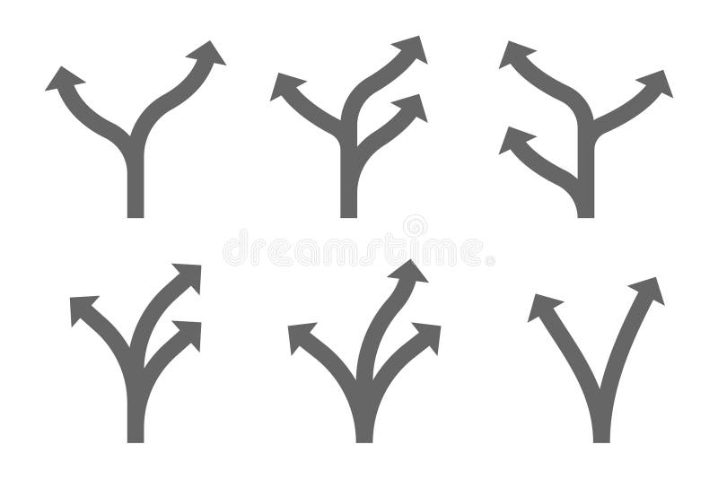Way Direction Arrow Sign. Arrow Icon Set Stock Vector - Illustration of ...