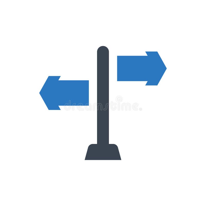 Way direction icon stock vector. Illustration of ways - 174679151