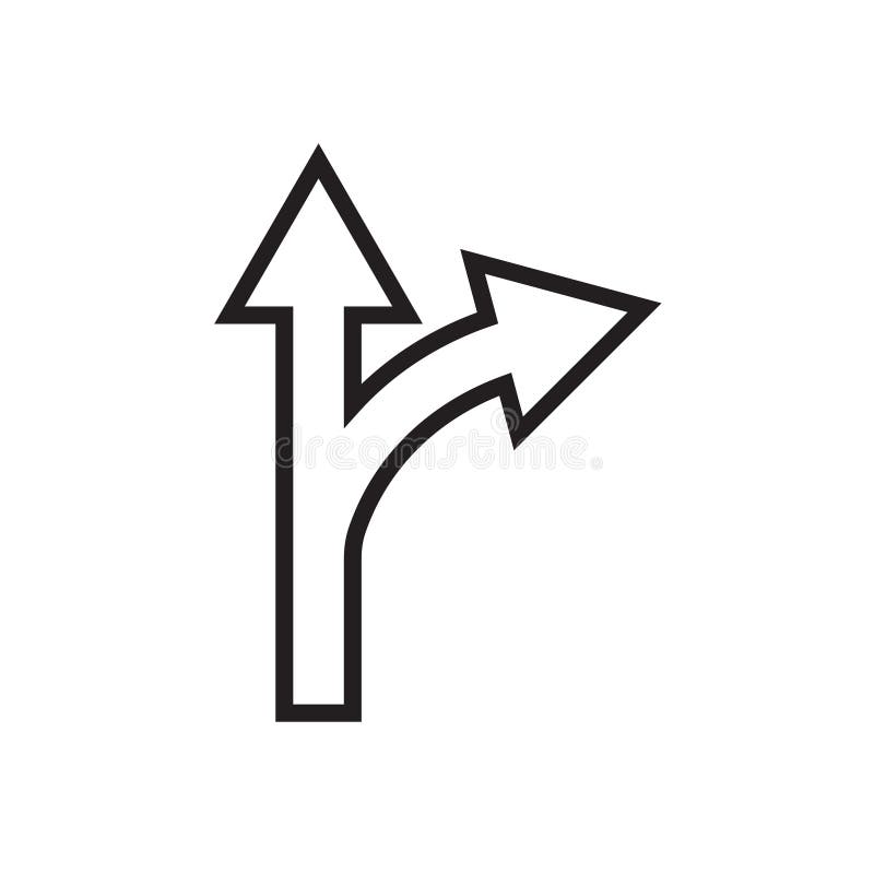 Way Direction Icon Design Template Vector Isolated Stock Vector ...