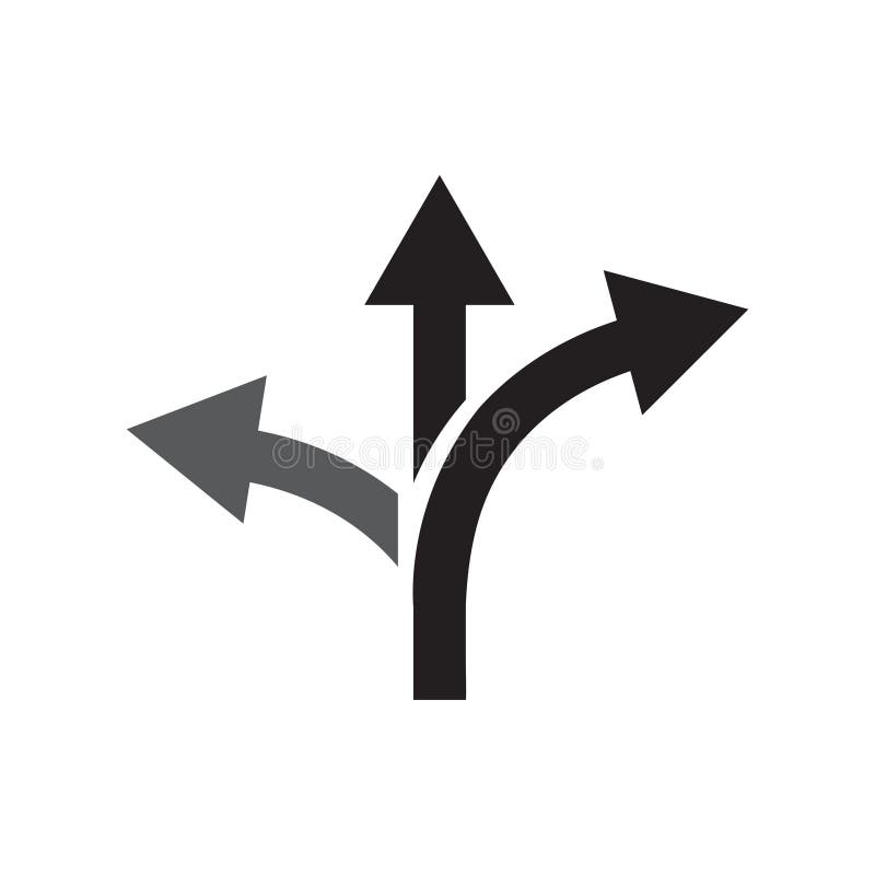 Way Direction Icon Design Template Vector Isolated Stock Vector ...