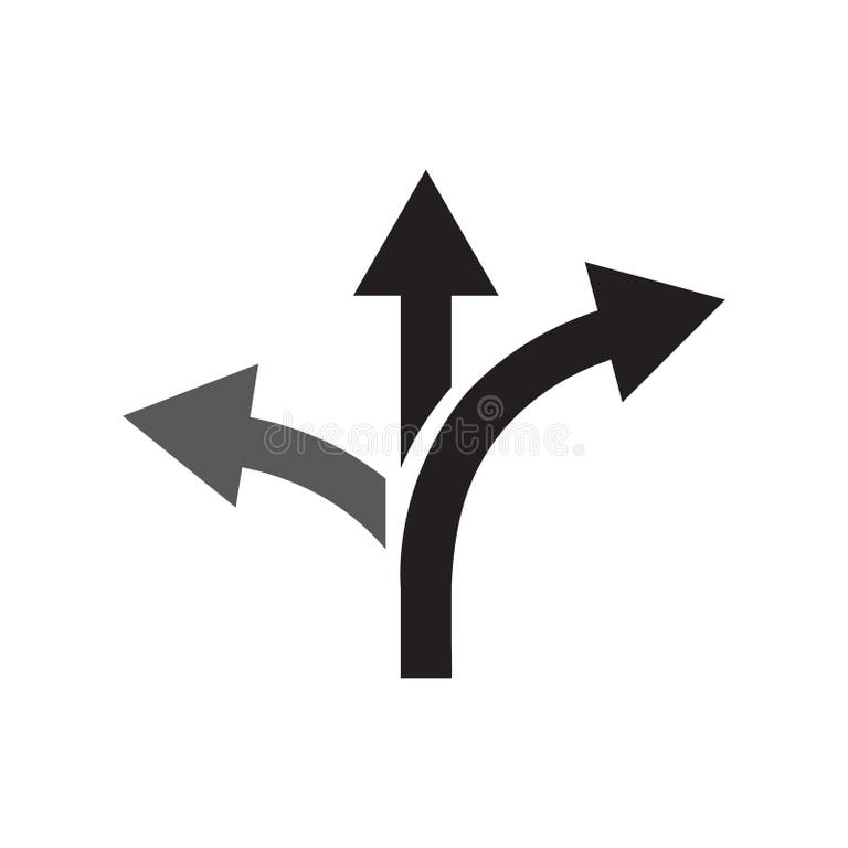 Way Direction Icon Design Template Vector Isolated Stock Vector ...