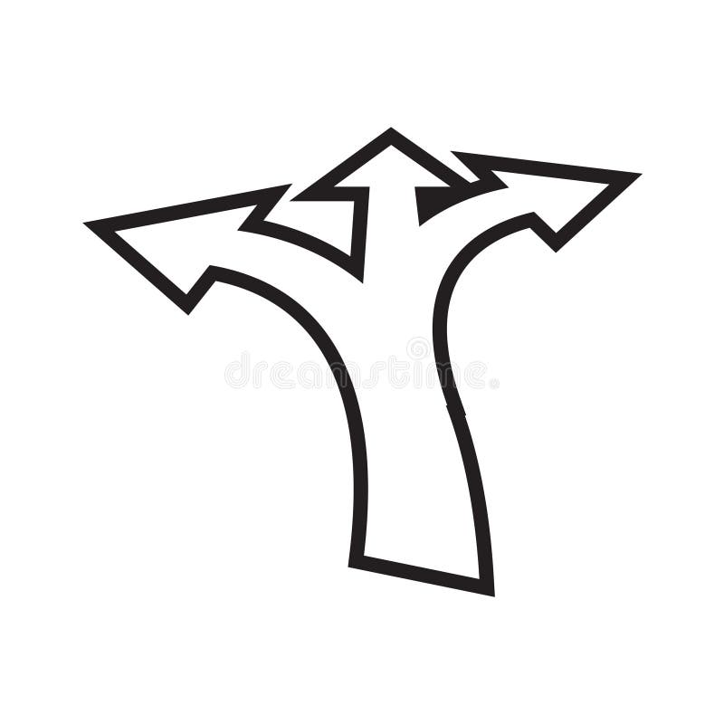 Way Direction Icon Design Template Vector Isolated Stock Vector ...