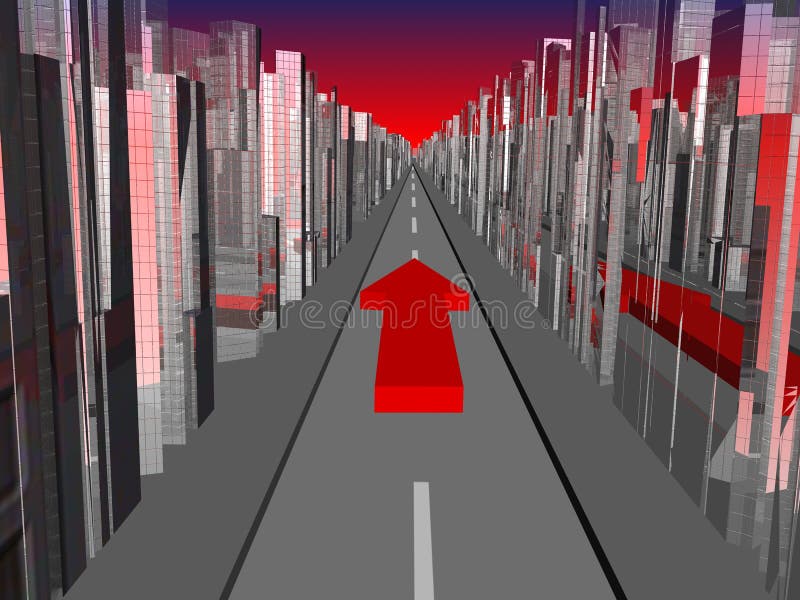 Way forward stock illustration. Illustration of construction - 11148411