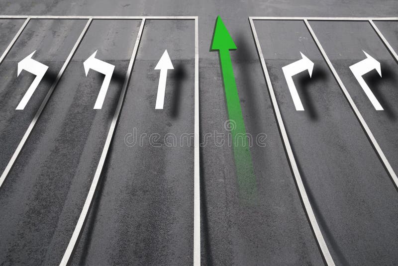 The way forward stock illustration. Illustration of pointer - 48047748