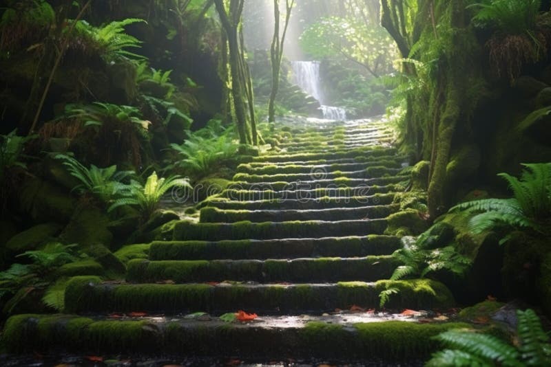 The Way Forward through a Forest of Steps. a Low Angle View of a ...