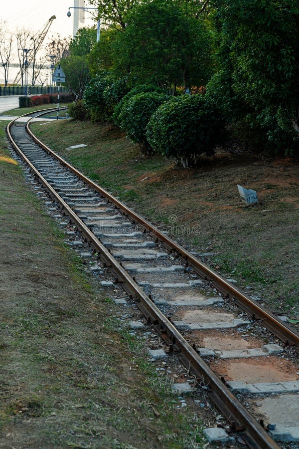 The way forward railway stock photo. Image of landscape - 286974220