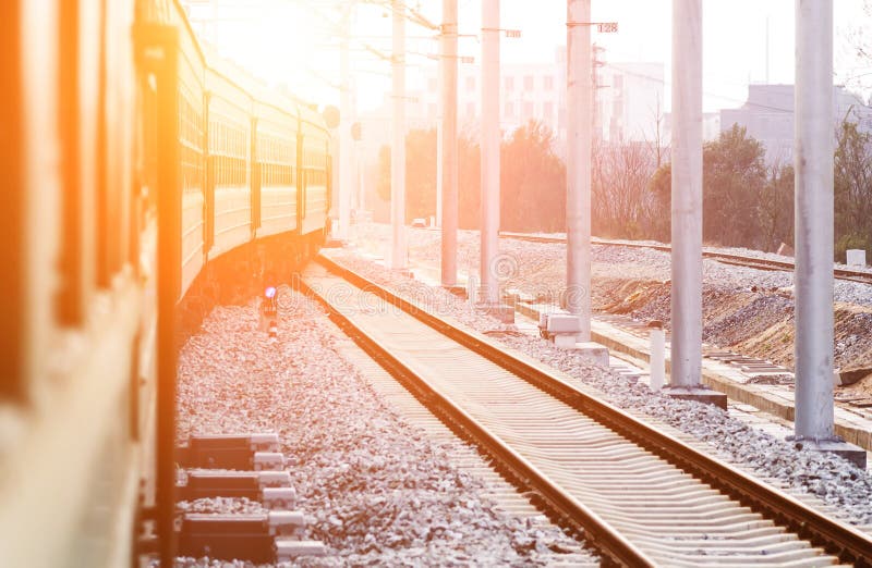 The way forward railway stock photo. Image of itinerary - 90744552