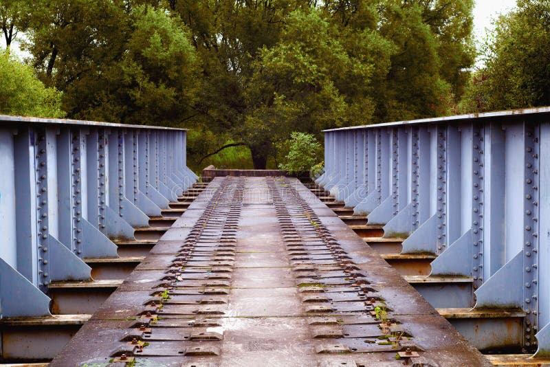 Way Forward on the Unfinished Bridge Stock Photo - Image of background ...