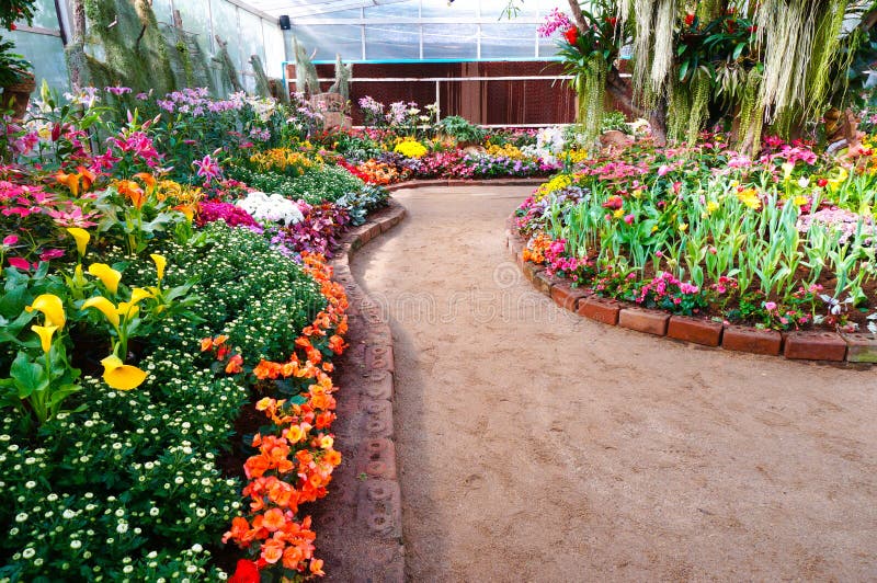 Way in the garden stock photo. Image of gardens, gardening - 36676080