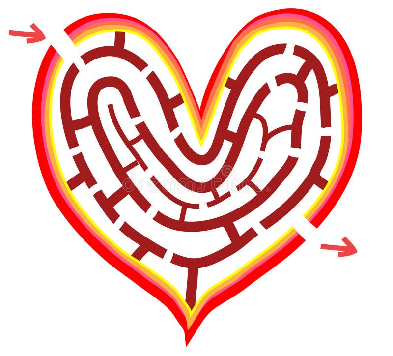 The way of heart stock vector. Illustration of desire - 6965448