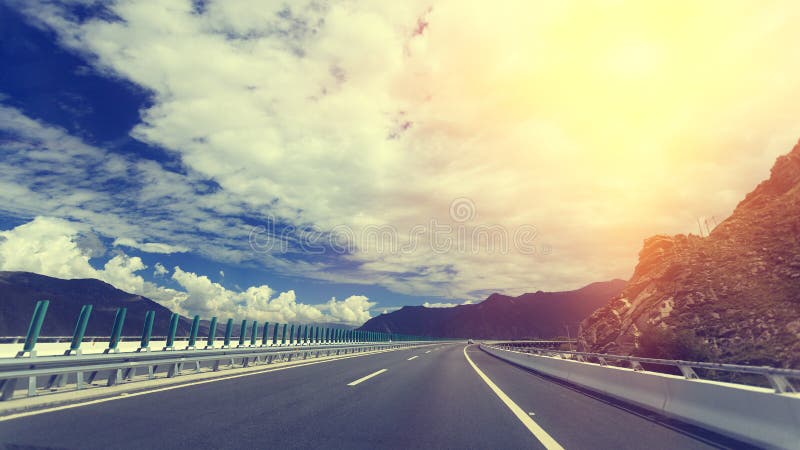 The way stock photo. Image of meadow, speed, empty, asphalt - 60331026