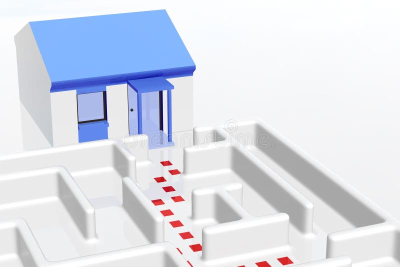 Way Home stock illustration. Illustration of complicated - 2337668