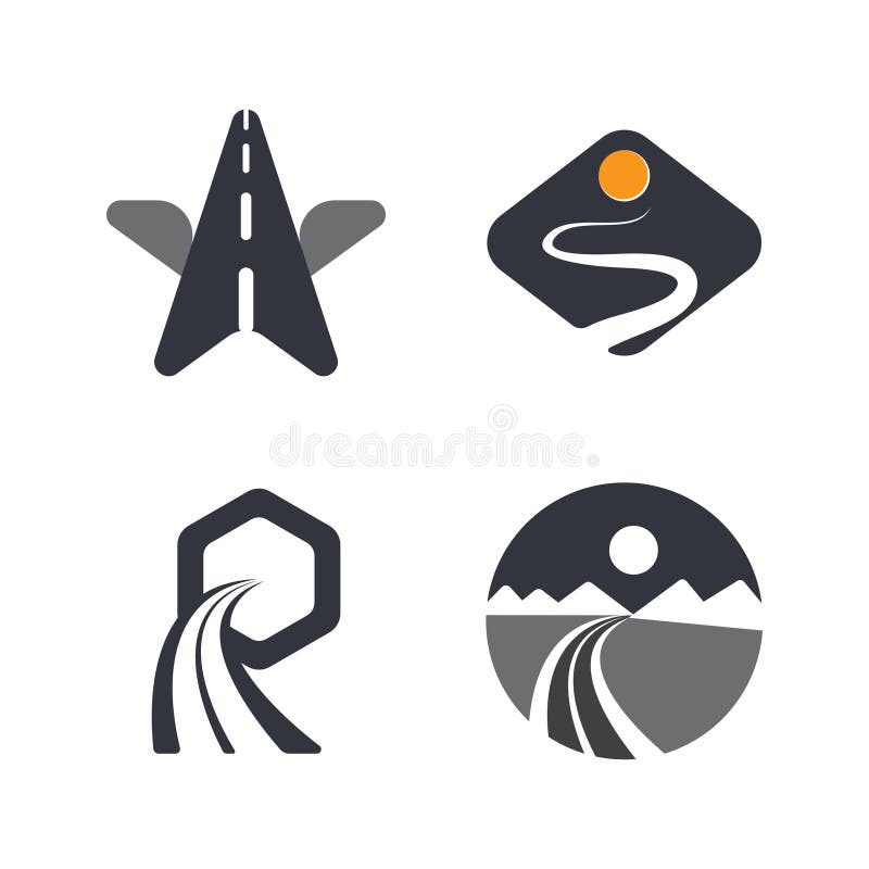 Way Logo Template Icon stock vector. Illustration of travel - 346582540