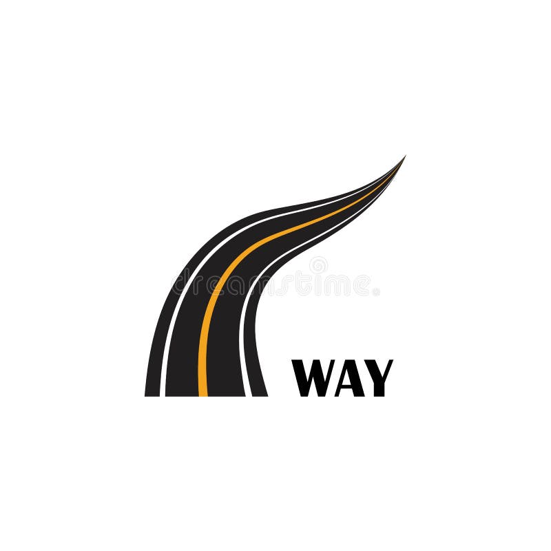 Way logo vector stock vector. Illustration of curve - 193790251