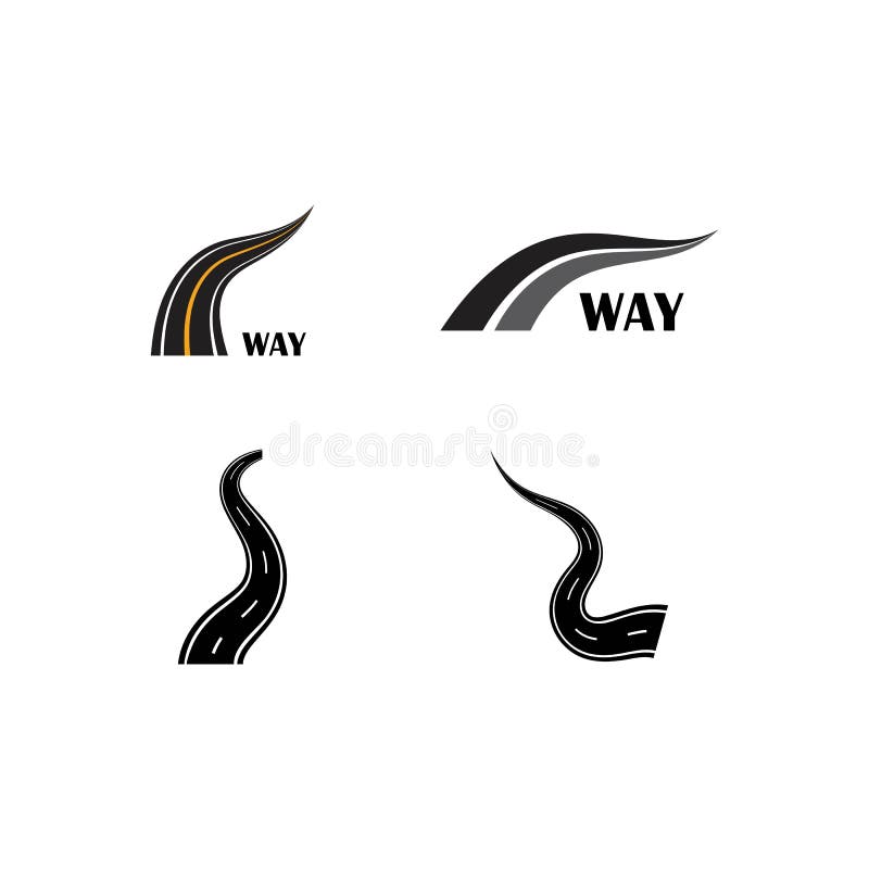 Way logo vector stock vector. Illustration of icon, road - 193978661