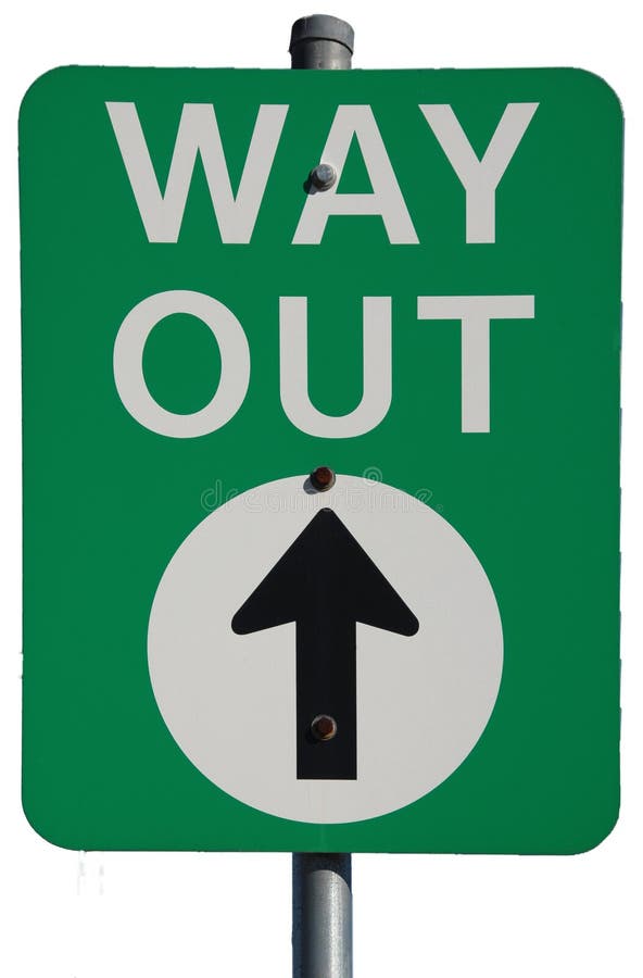 Way Out Sign stock image. Image of leave, exit, escape - 10837423