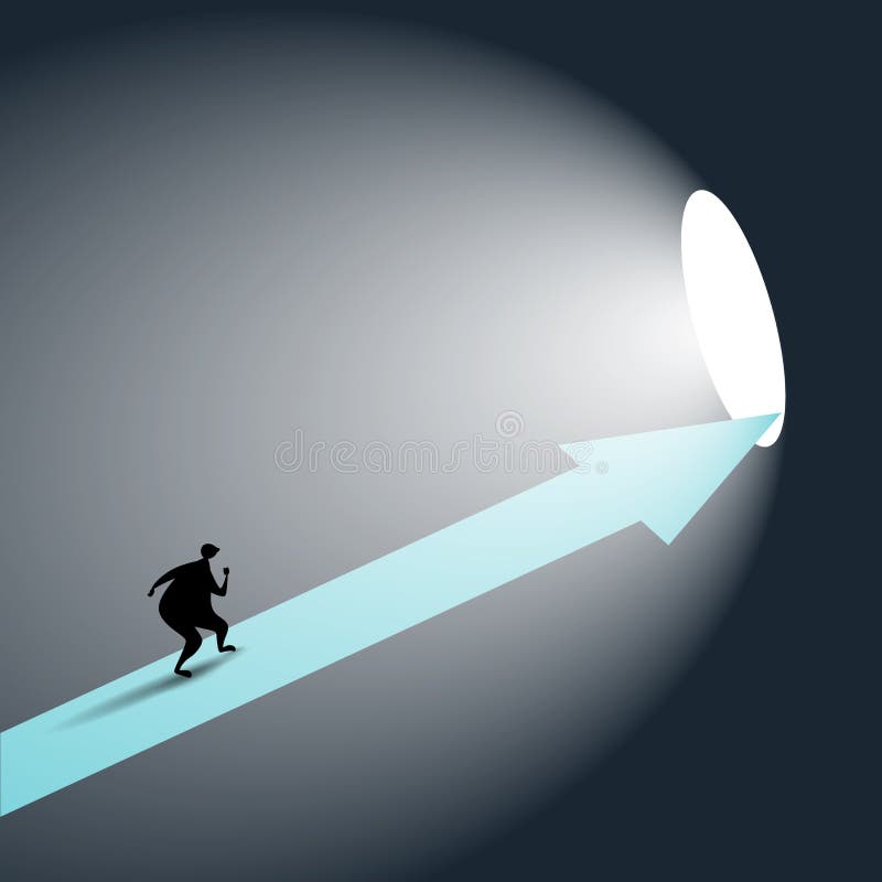 The Way Out stock vector. Illustration of conceptual - 37595346