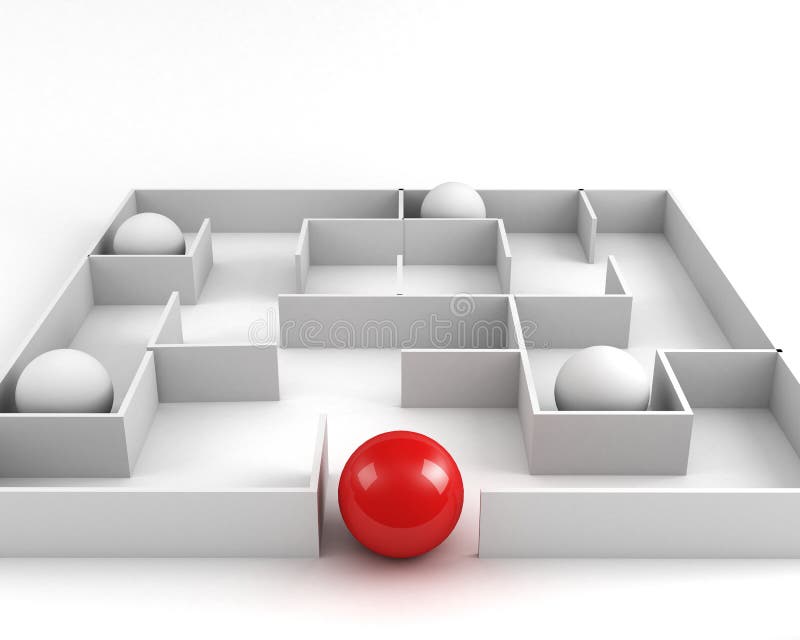 Way out stock illustration. Illustration of leadership - 5207321