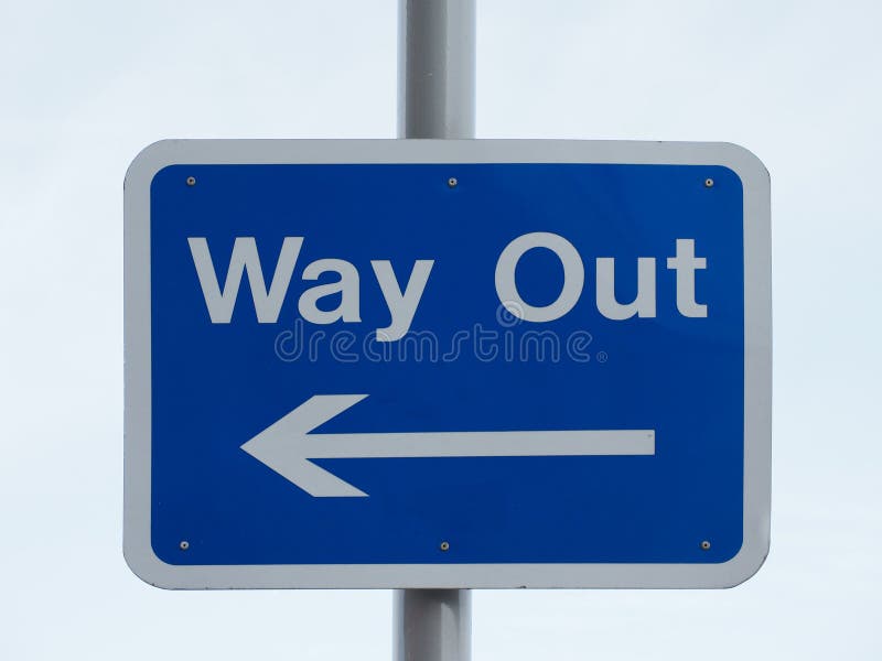 Way Out Sign Stock Images - Download 2,876 Royalty Free Photos