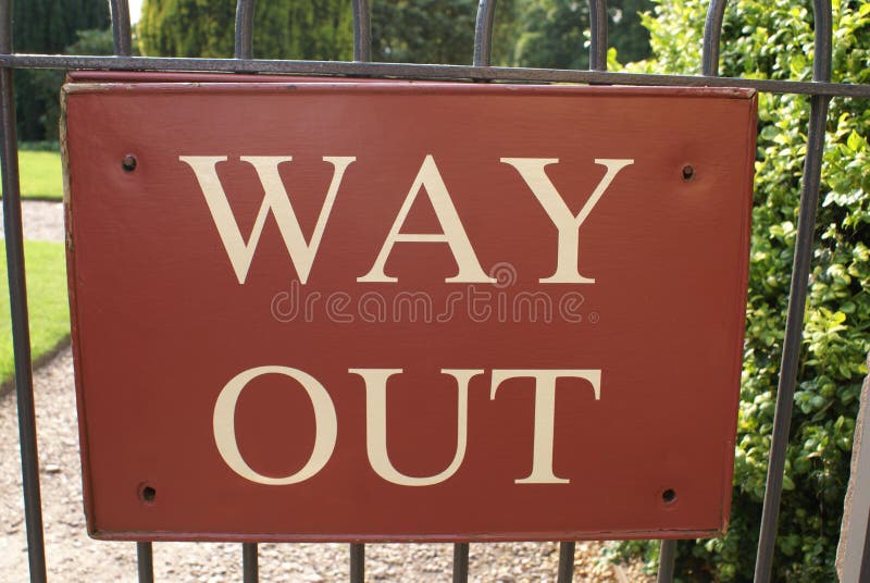 Way Out Sign Stock Images - Download 2,876 Royalty Free Photos