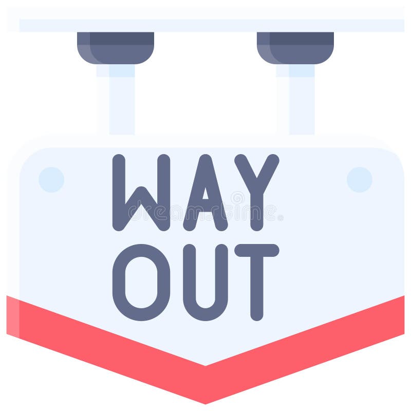 Way Out Sign Icon, Parking Lot Related Vector Stock Vector ...