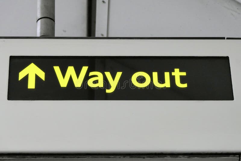 London Underground Way Out Sign Stock Photos - Free & Royalty-Free ...