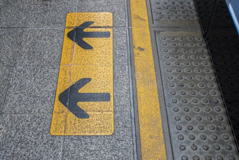 Way Out Sign at the Sky Train Station Stock Image - Image of concrete ...