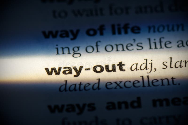 Way-out stock photo. Image of detail, book, focus, concept - 161574868